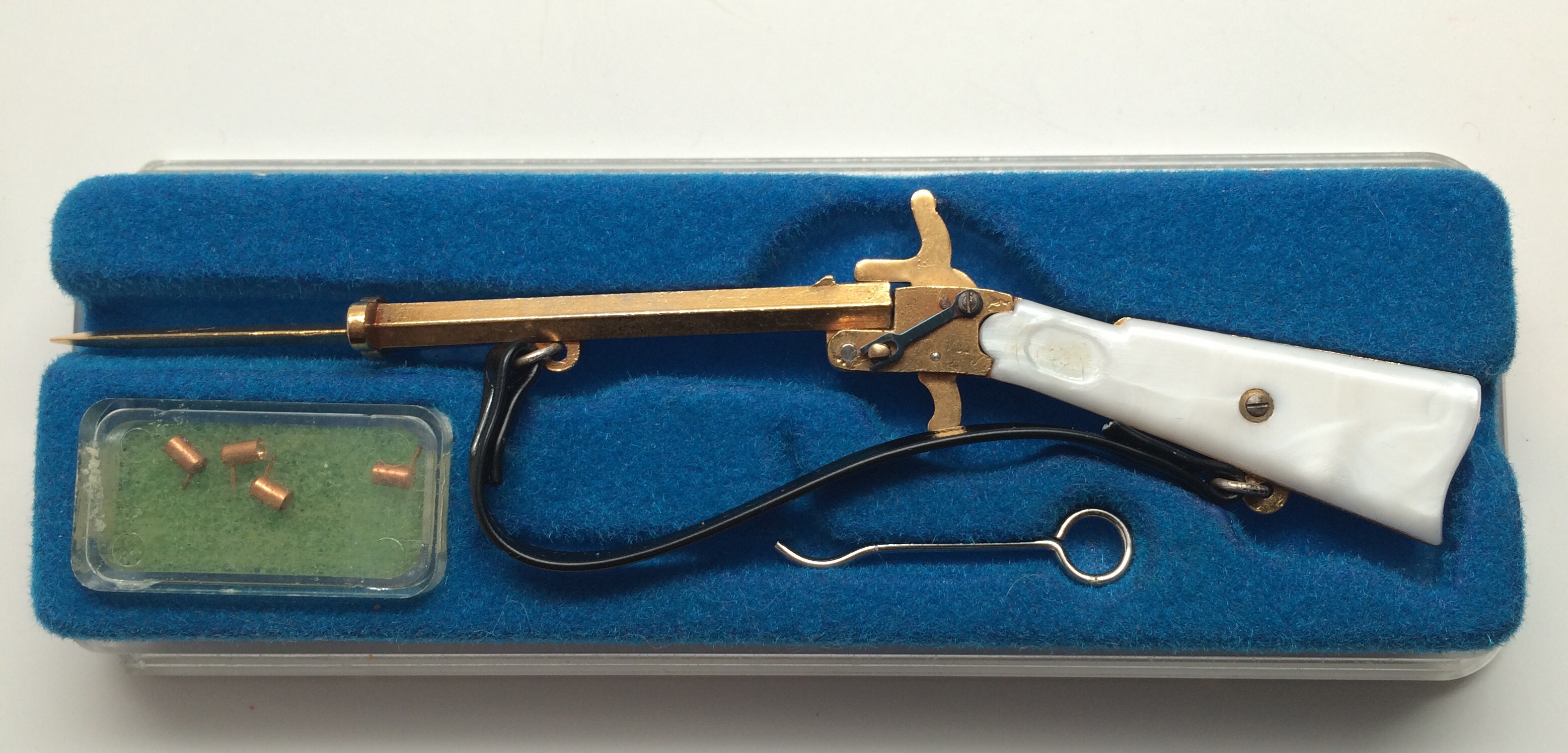 SOLD-German 2mm Pinfire Rifle wFaux/MOP Grips - DBGMR2.A, Pinfire Guns USA