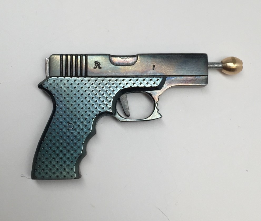 CUSTOM ORDER-GLOCK w/Blued Steel Grips 2mm Pinfire Pistol-PFGUSA ...